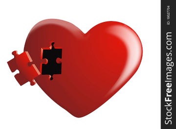 Missing Heart Piece Free Stock Images Photos 19527704 