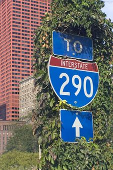1+ Sign interstate 290 Free Stock Photos - StockFreeImages