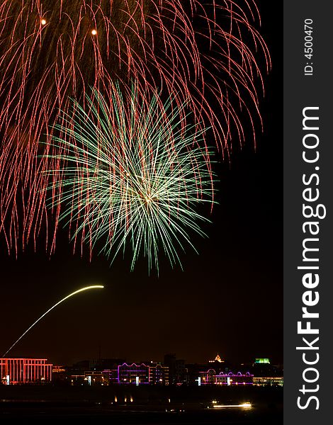 1+ Blowing fireworks over buildings Free Stock Photos - StockFreeImages