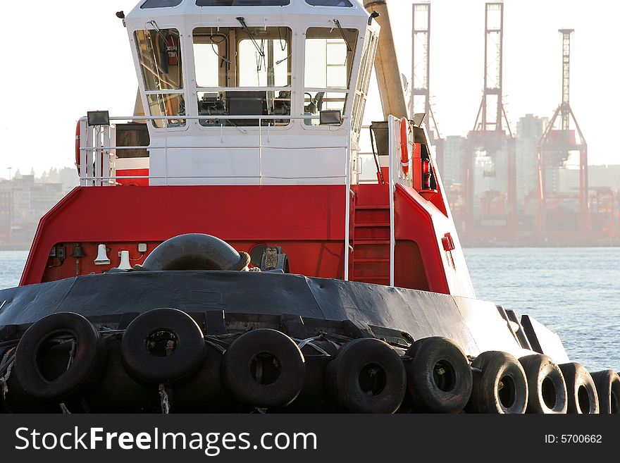 1+ Bright red tugboat Free Stock Photos - StockFreeImages